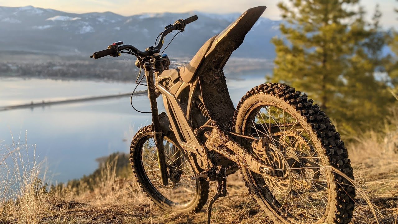 Surron crushes lakeside single track - full battery range test off road!