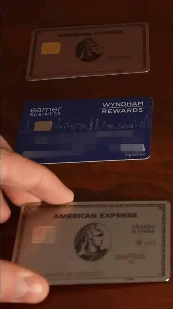 Maximize credit card points using Amex, Wyndham, and Chase Freedom cards