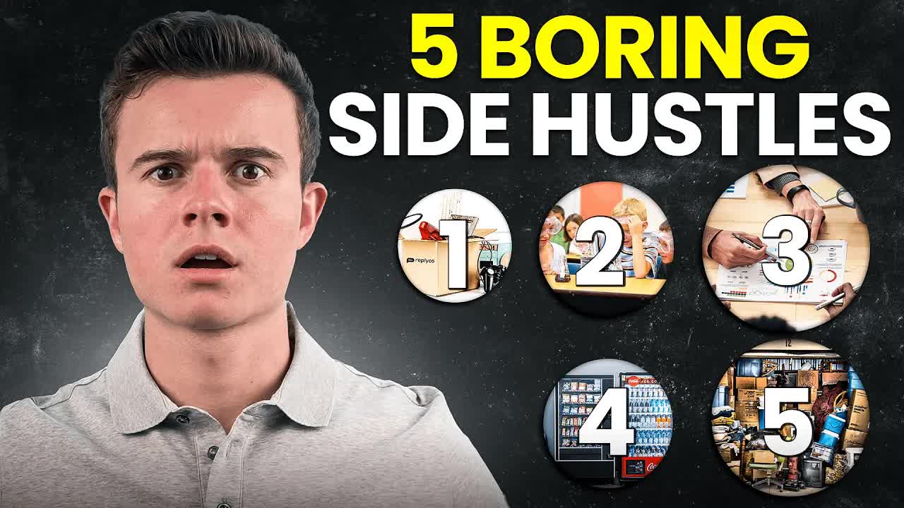 5 boring side hustles that always work (90% success rate)