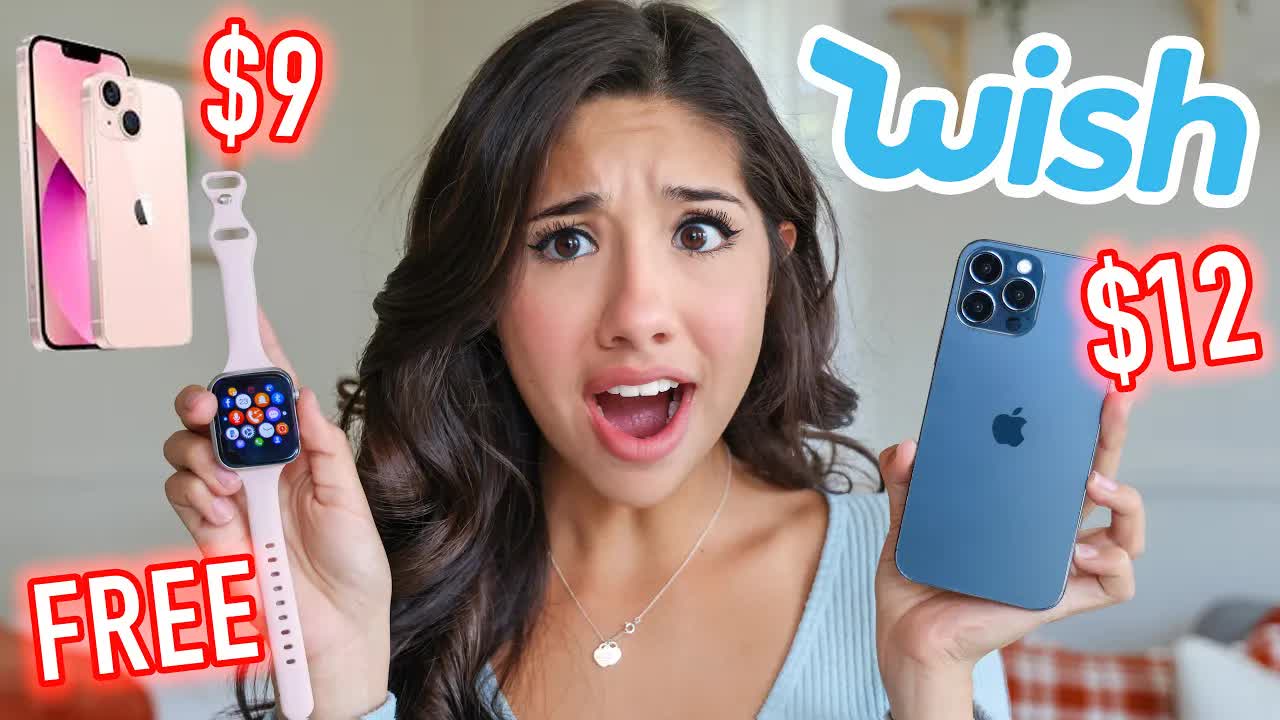 I bought a fake iPhone 13 and Apple Watch from Wish!