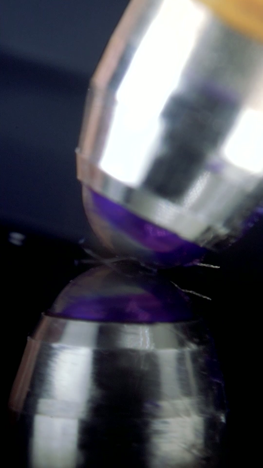 Close-up of ballpoint pen on glass #urday #macro