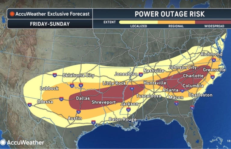 Winter storm power outage map as people could go without heat for days