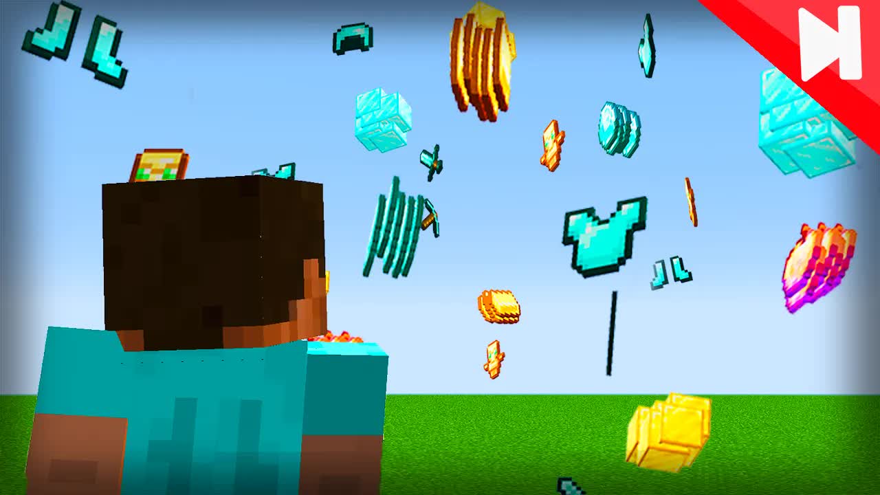 Minecraft but the rain is random items!