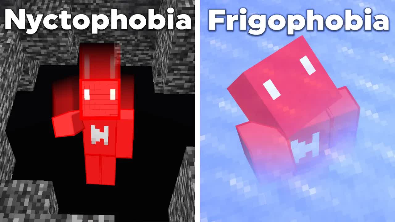 Every phobia recreated in Minecraft