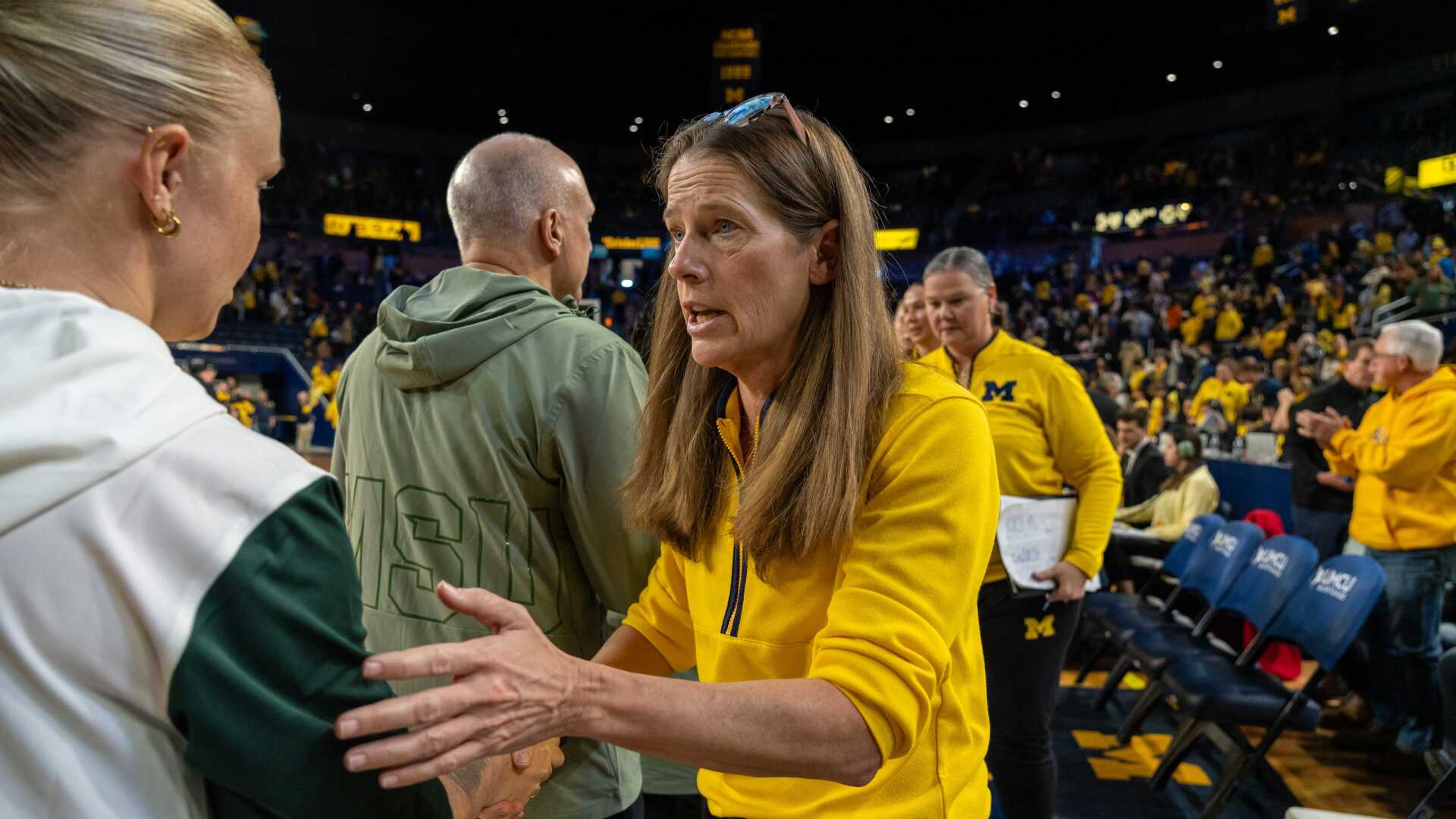 Michigan coach Kim Barnes Arico reflects on bittersweet return to New ...