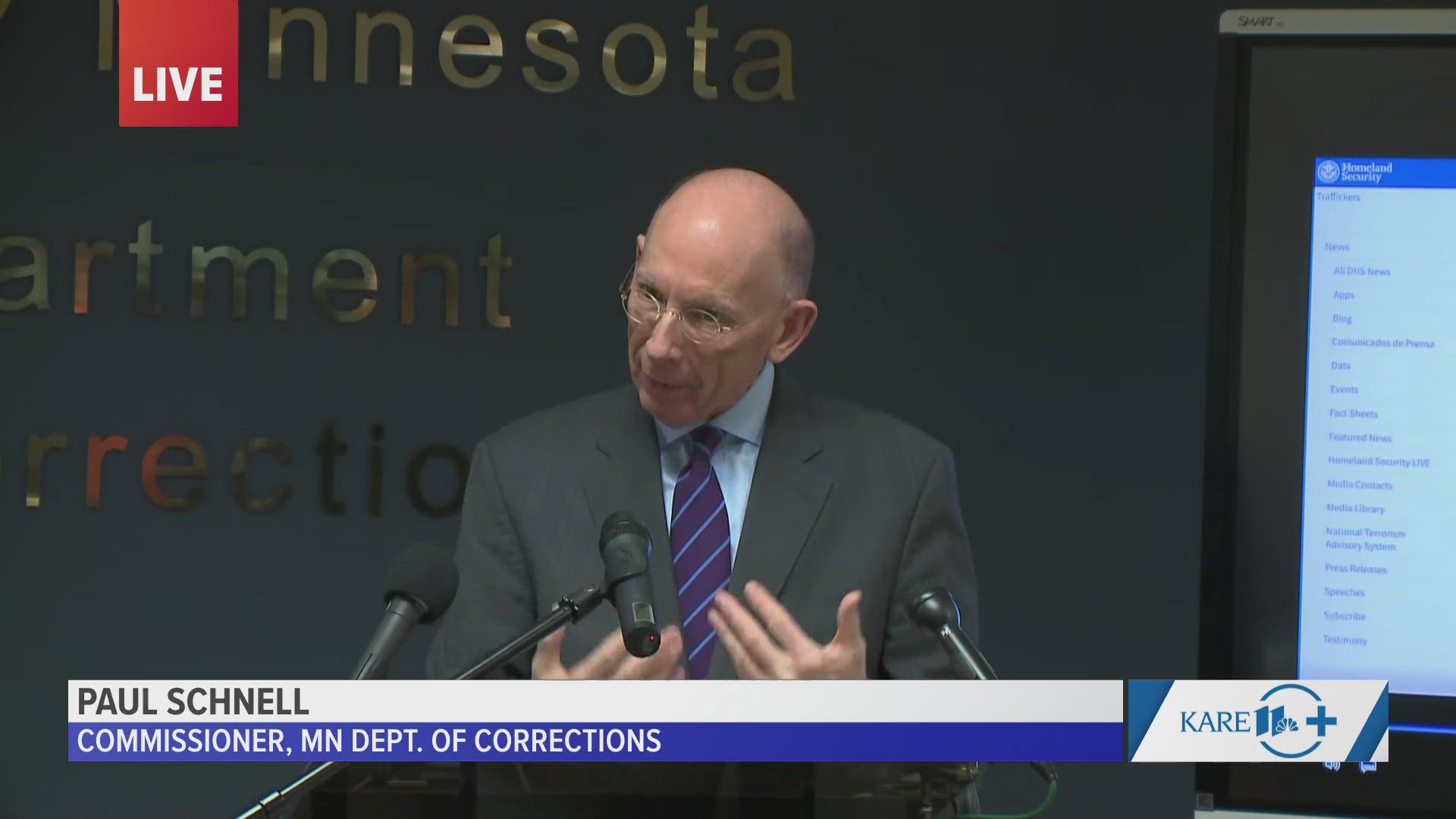 Department of Corrections update on ICE operations
