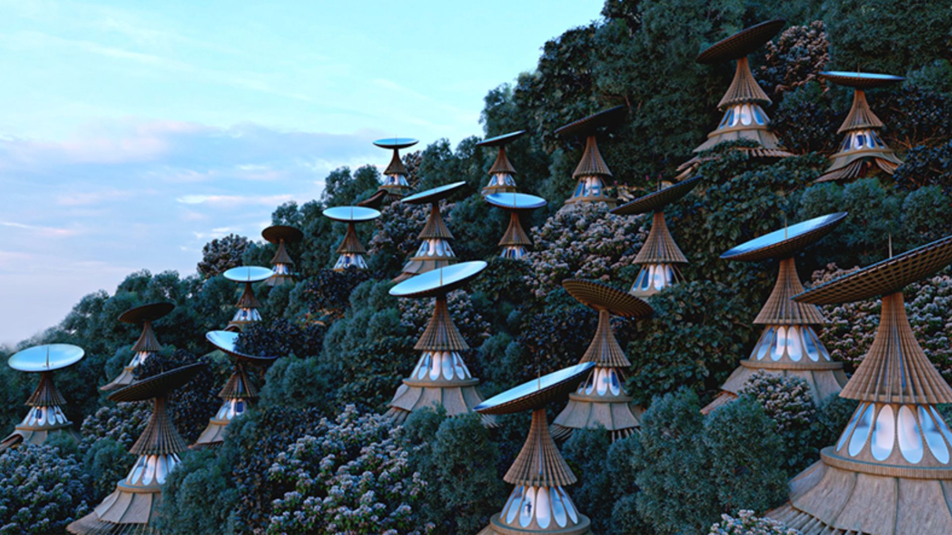 Photos: These kinetic solar crown clusters could generate 210,000 kWh ...