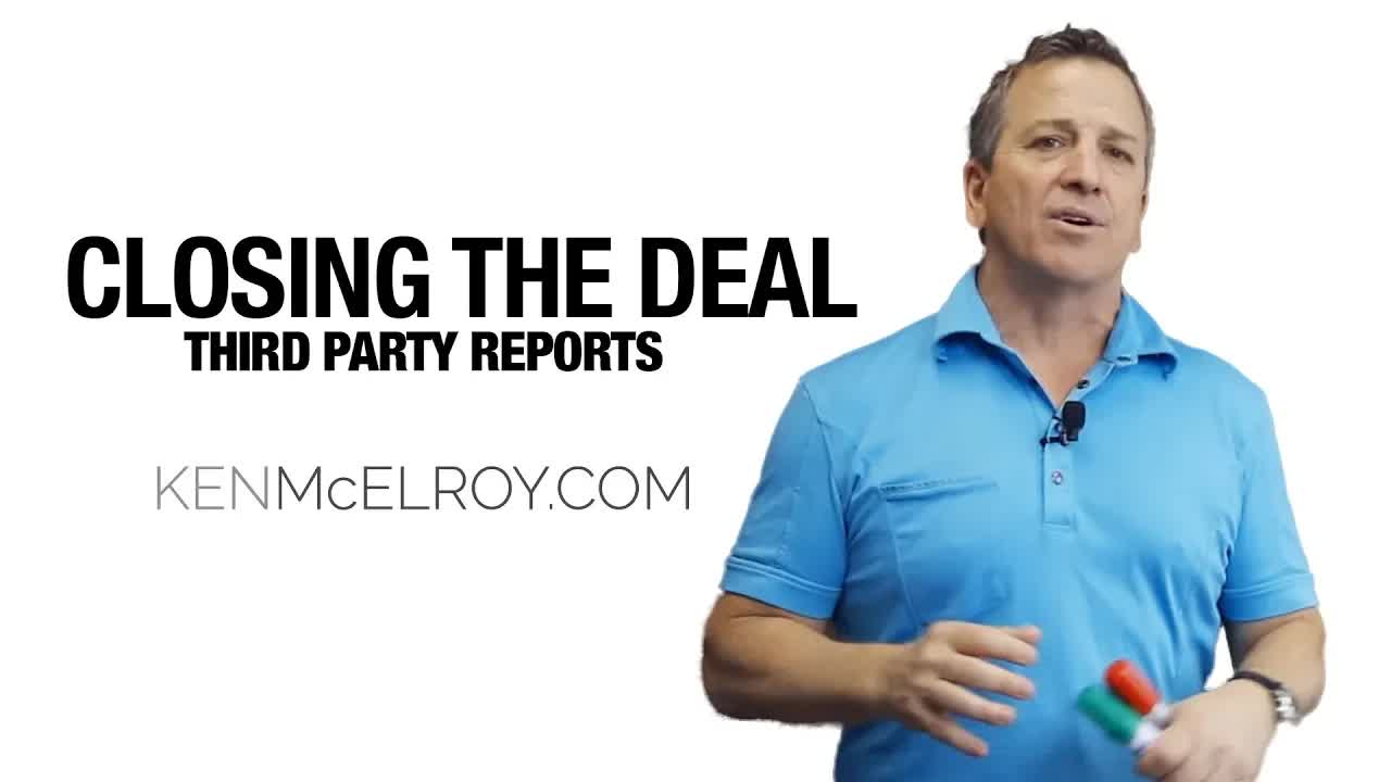 Closing the real estate deal - third party reports