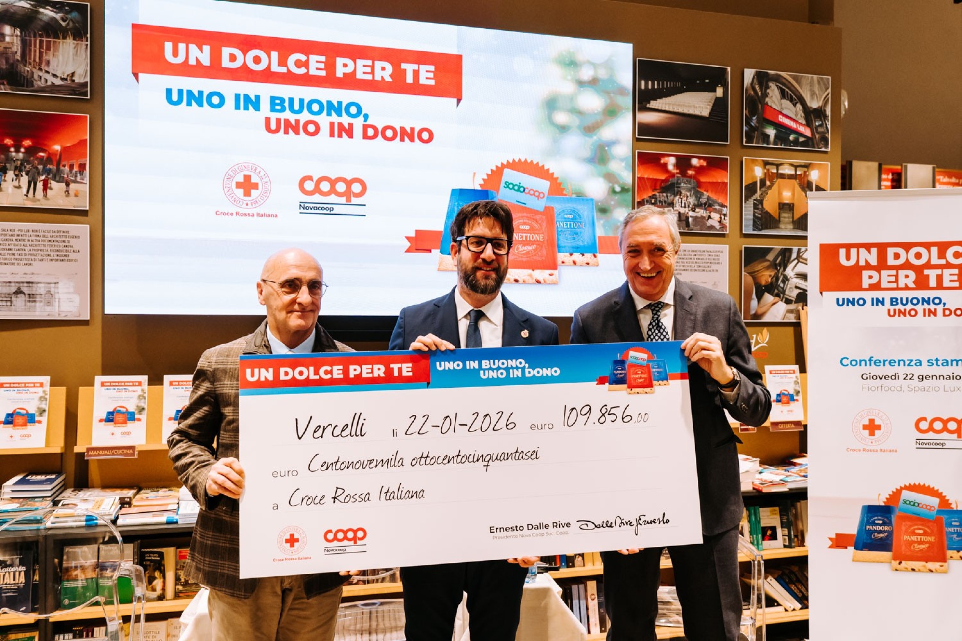 Nova Coop dona 109.000 euro alla Croce Rossa piemontese