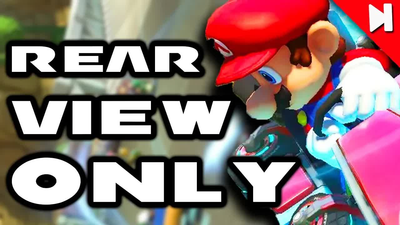 Racing using only the rear view mirror in Mario Kart 8 Deluxe [with TWD98]