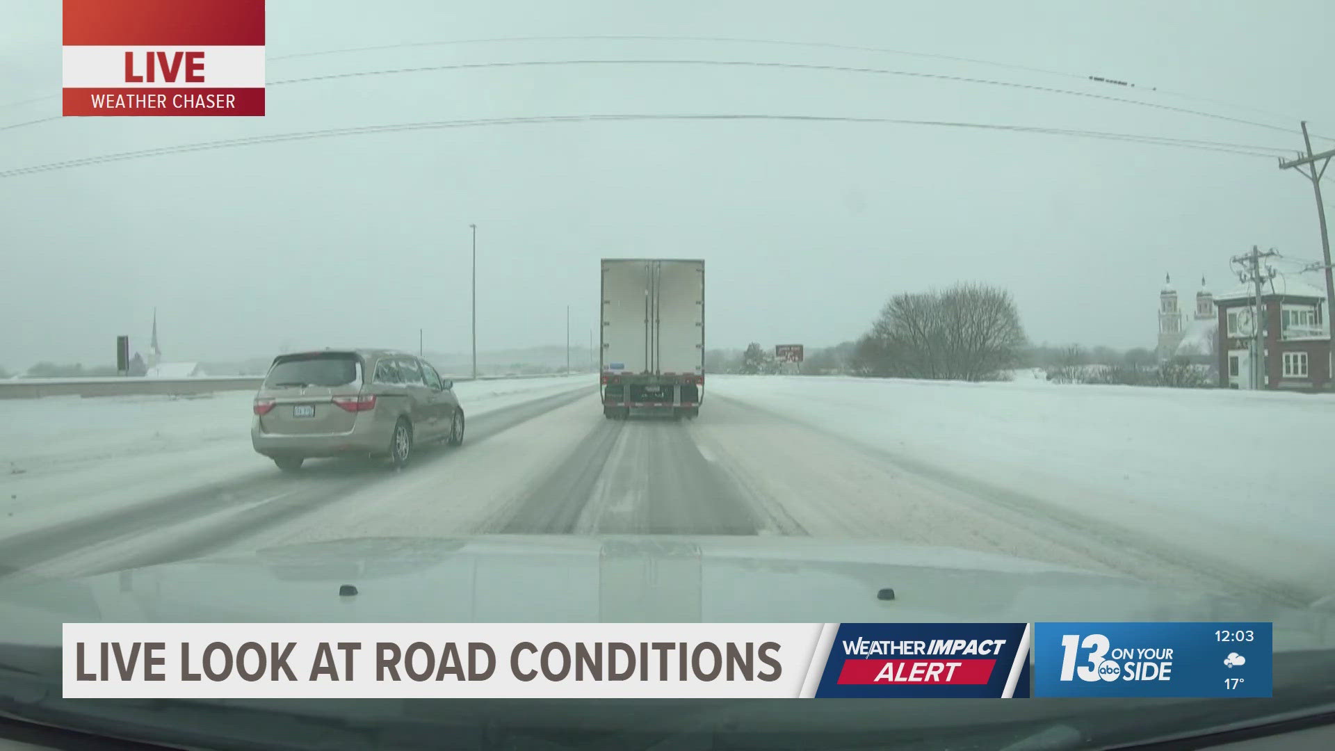 Road conditions during Friday afternoon commute