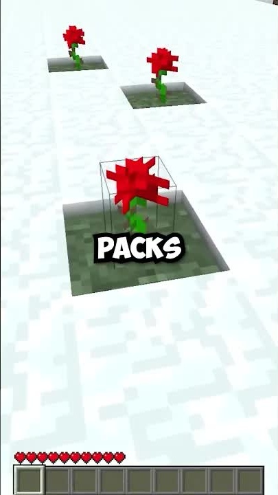 Roses replaced in Minecraft