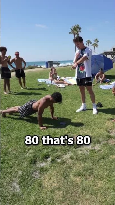 Man attempts 100 push ups in 2 minutes for $50