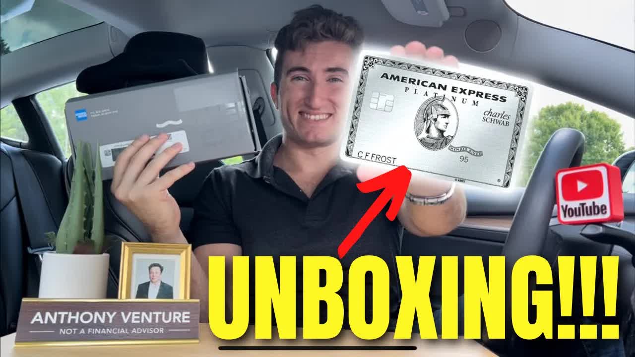 Unboxing the ‘Charles Schwab’ Amex Platinum credit card!