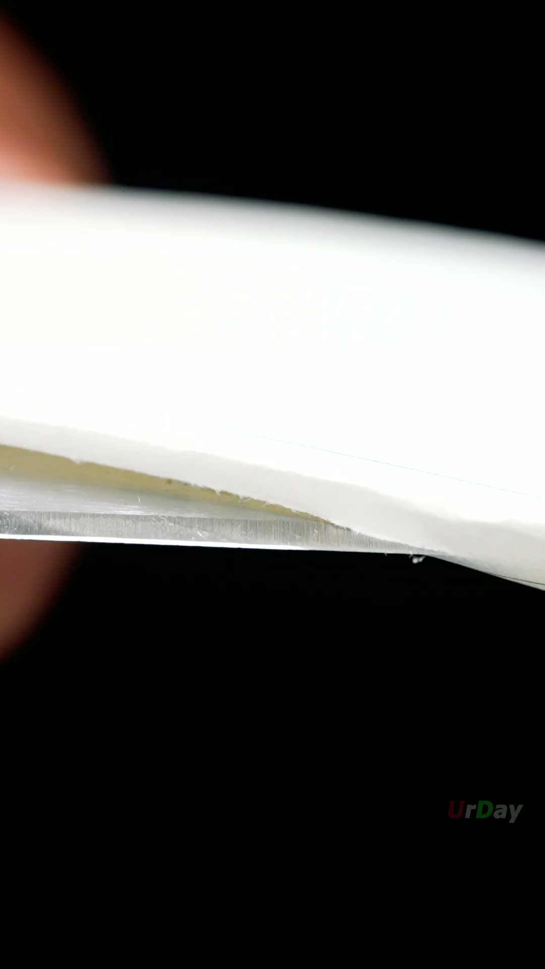 Cutting paper in slow motion #closeup #slowmo #urday