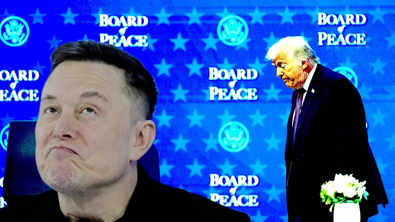 Elon Musk jokes about Trump's peace summit in Davos - 'Does he mean a ...