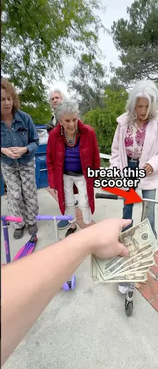 Seniors break scooters for cash prizes