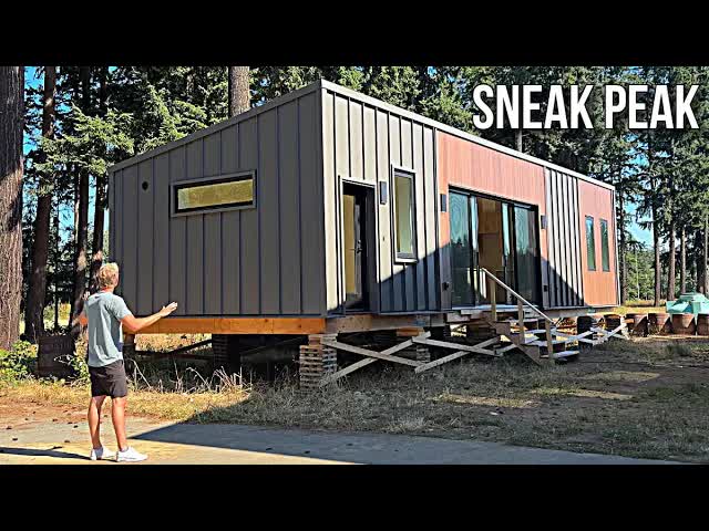 I got the first look at a steel frame prefab home before it shipped!