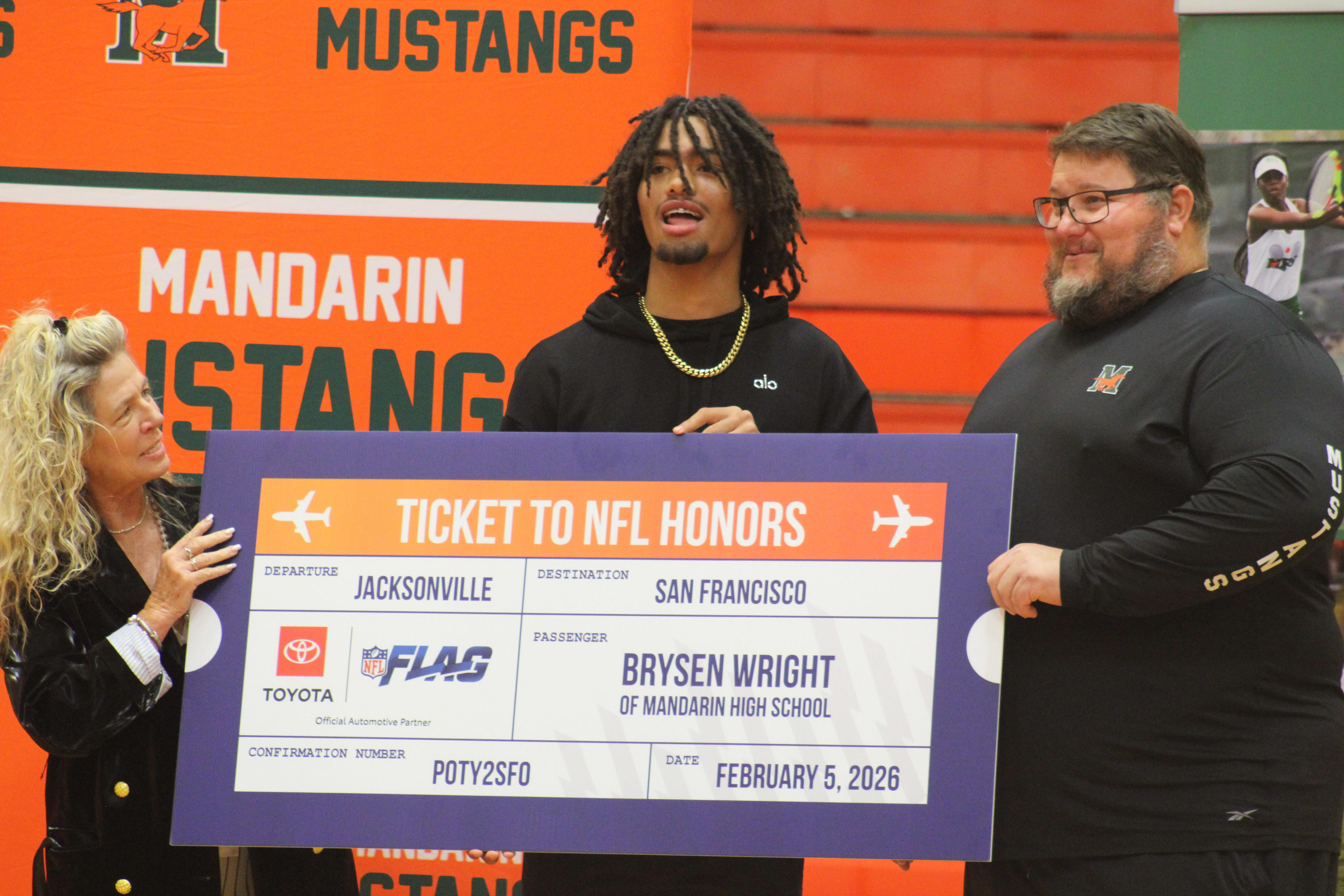 Brysen Wright to earn NFL Honors award. What's next for Mandarin WR?