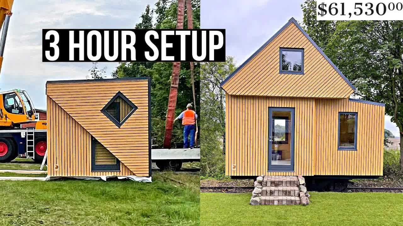 These Affordable PREFAB HOMES ship world wide and fold out on site!!