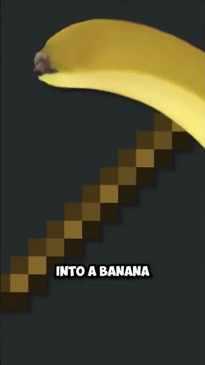 The banana pickaxe Minecraft almost added