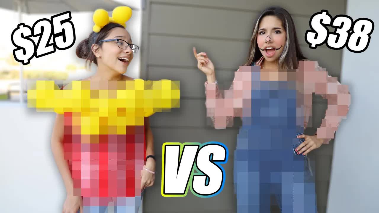 DIY Halloween costume from TARGET challenge: Sister vs sister!