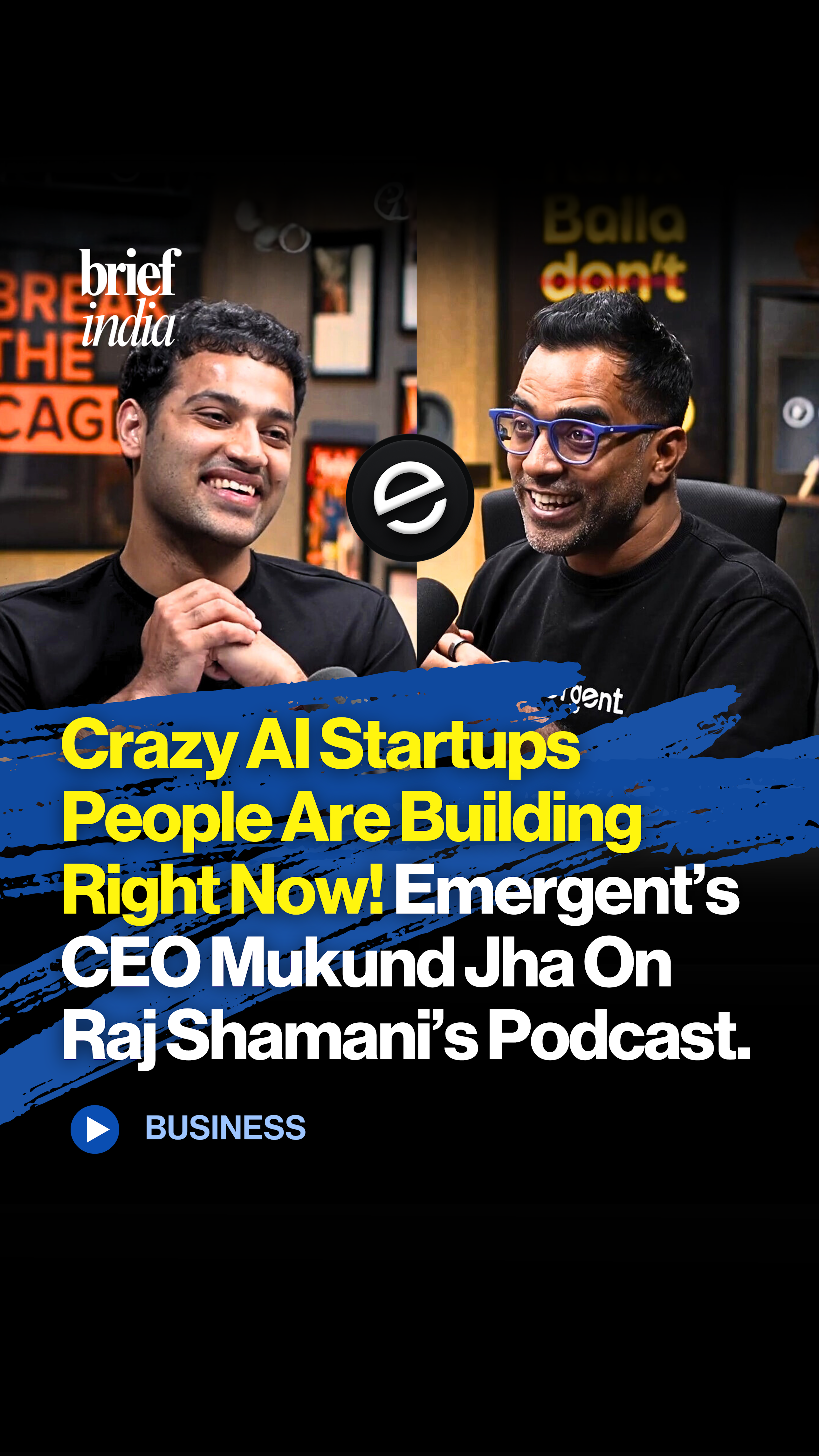 Mukund Jha (Emergent) reveals the craziest AI startup ideas on Raj ...