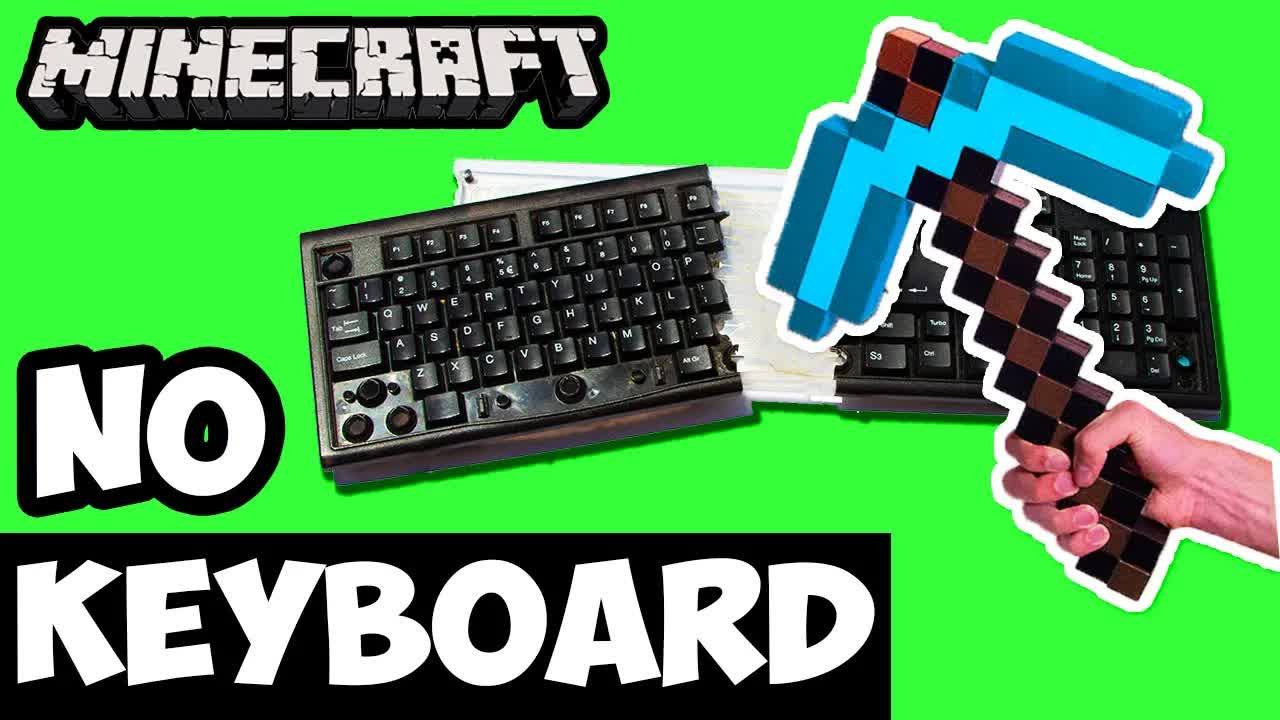 Can you beat Minecraft using only a mouse? - No keyboard challenge