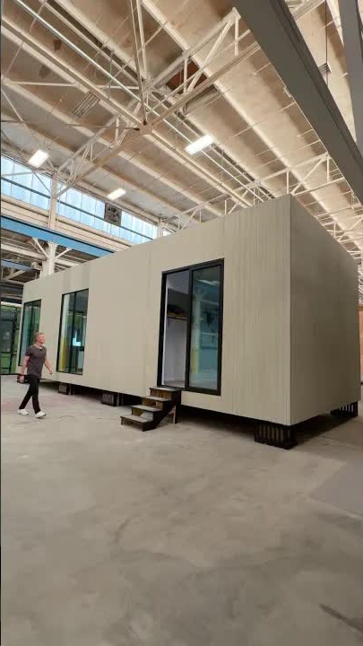 Touring a modern 620 sq ft modular home