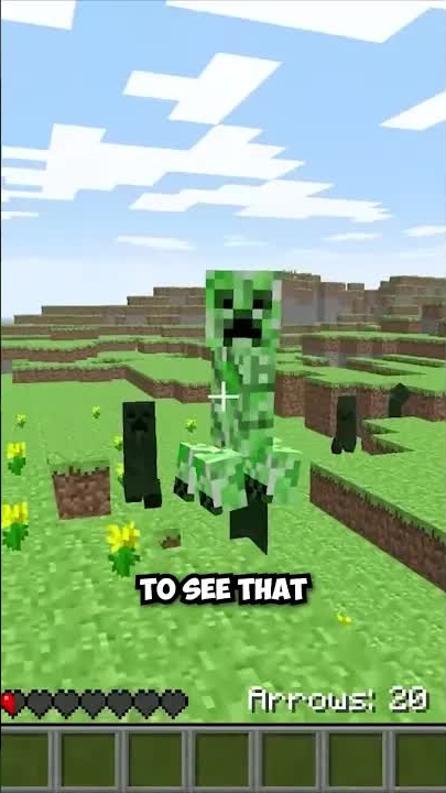 Minecraft creeper's melee attack history