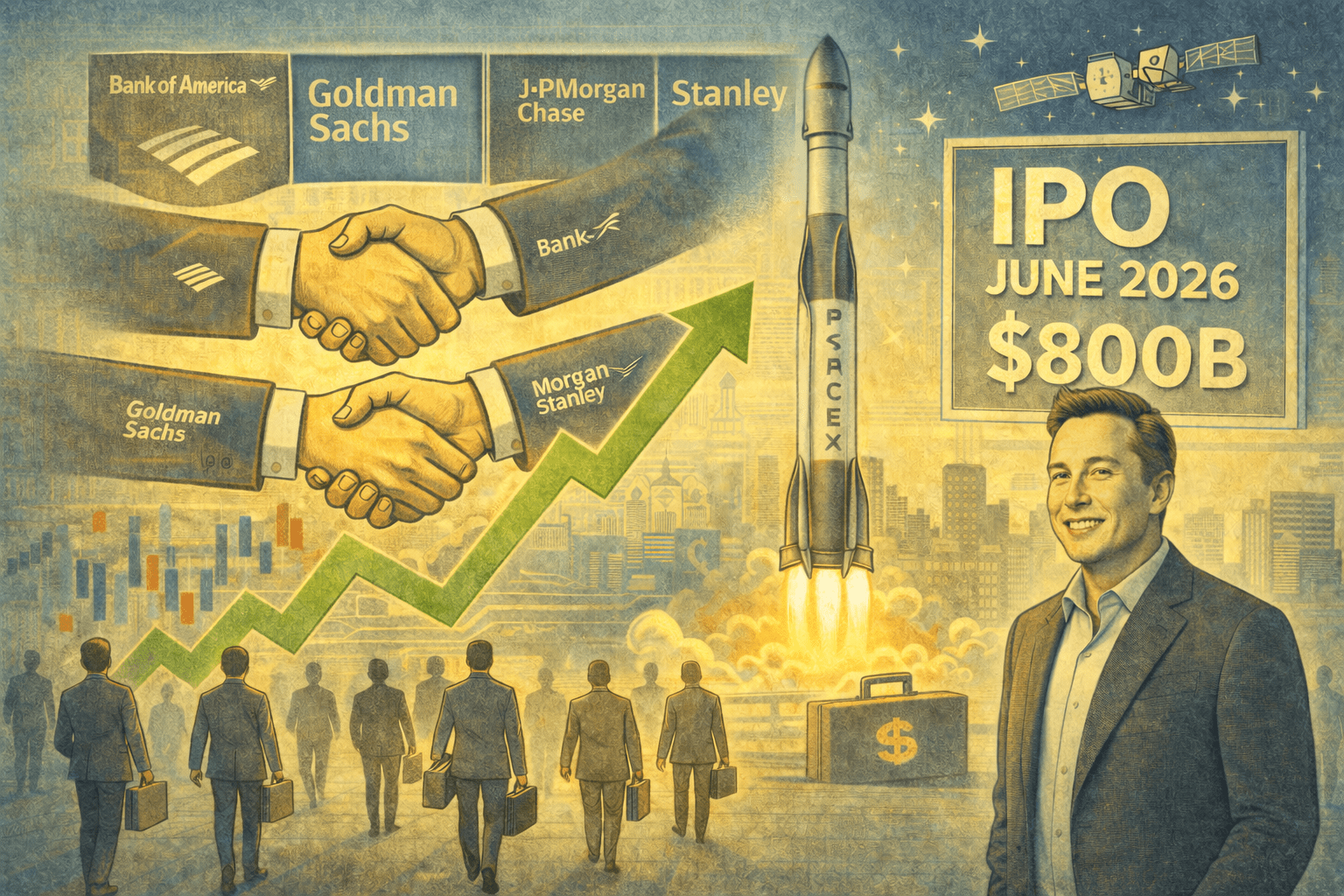 Elon Musk taps top Wall Street banks for SpaceX mega IPO