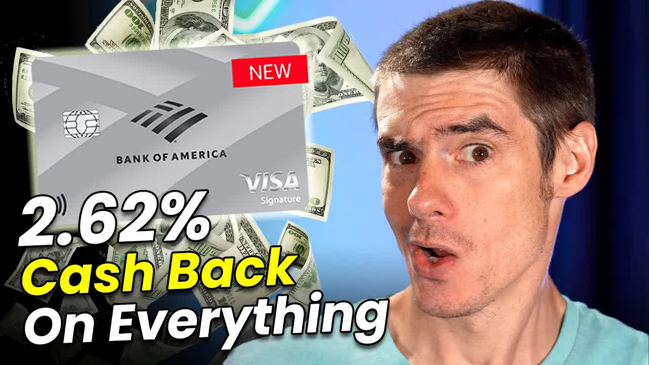 New Bank of America unlimited cash back card