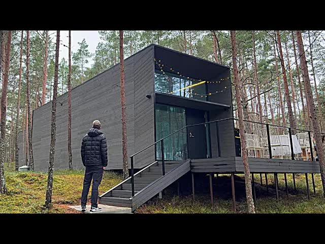 Inside a 492 square foot prefab home with a 1 bedroom and a loft!