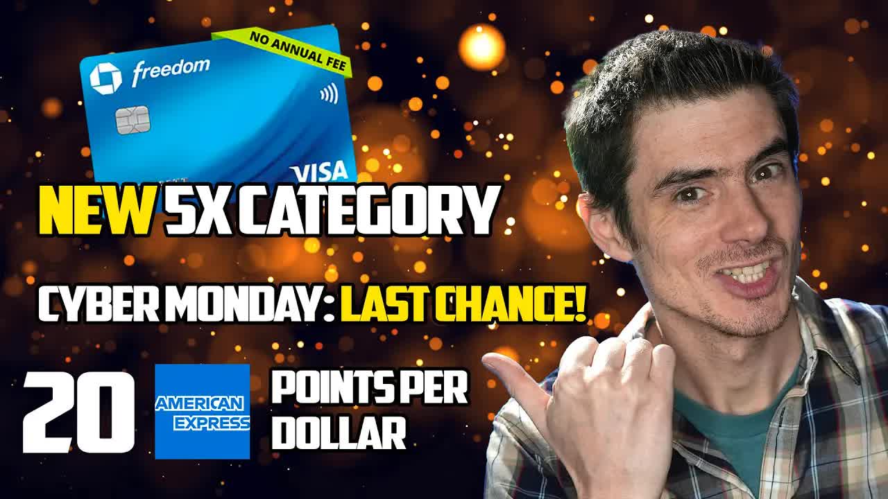 New 5X category on this credit card + Cyber Monday 20X Amex points