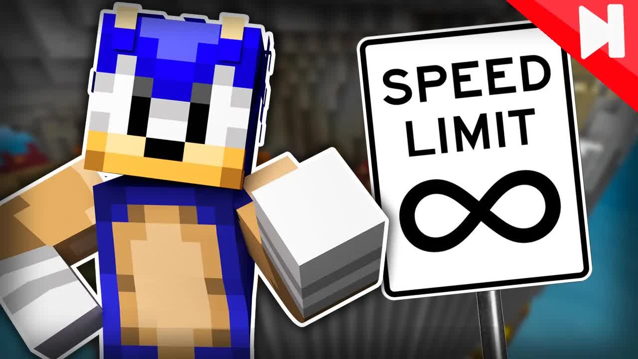 Minecraft parkour, but speed increases forever