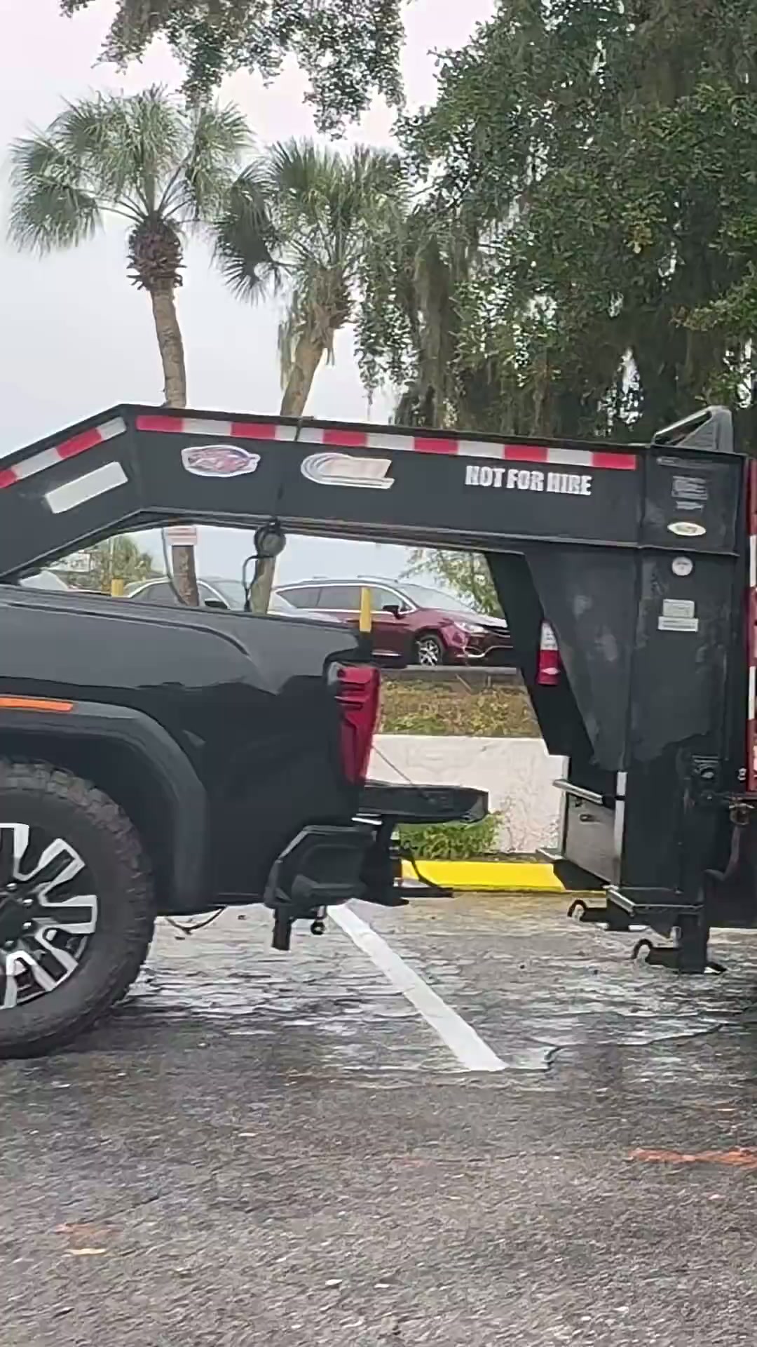 Bro loading up his white Dodge Challenger on 32” DUB floaters