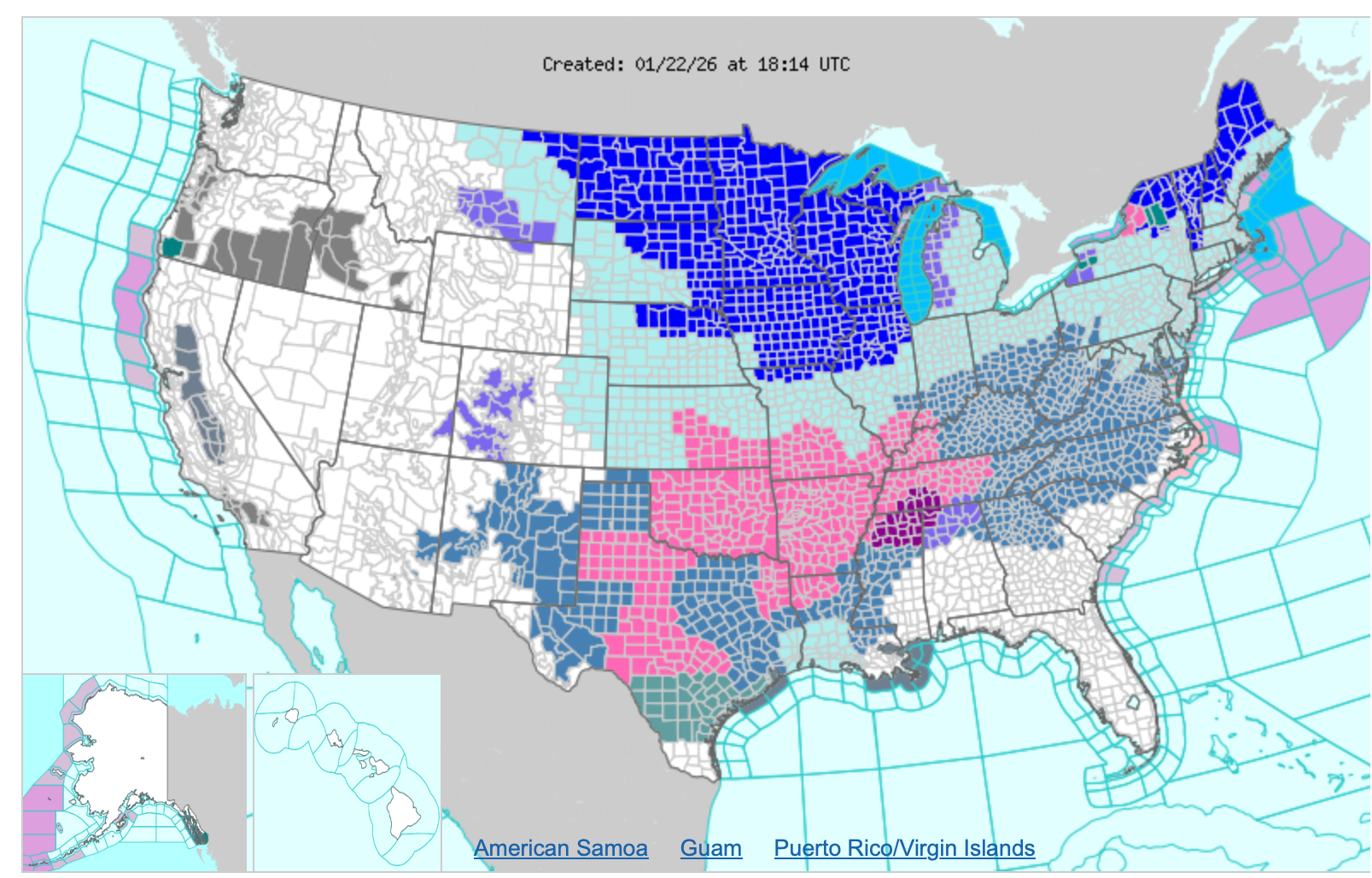 NWS issues ice storm warning for north Alabama, see counties on the map