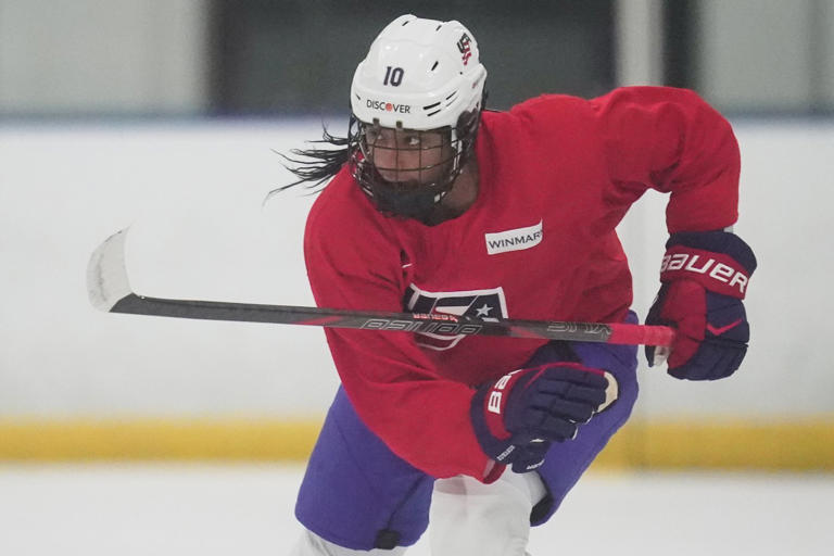 At 21, Laila Edwards is considered the future of the US women's hockey team