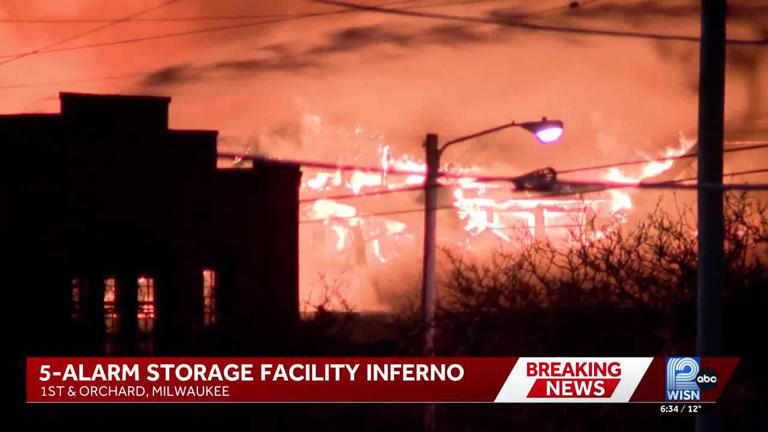 Firefighters battle Milwaukee U-Haul 5-alarm fire for over 13 hours