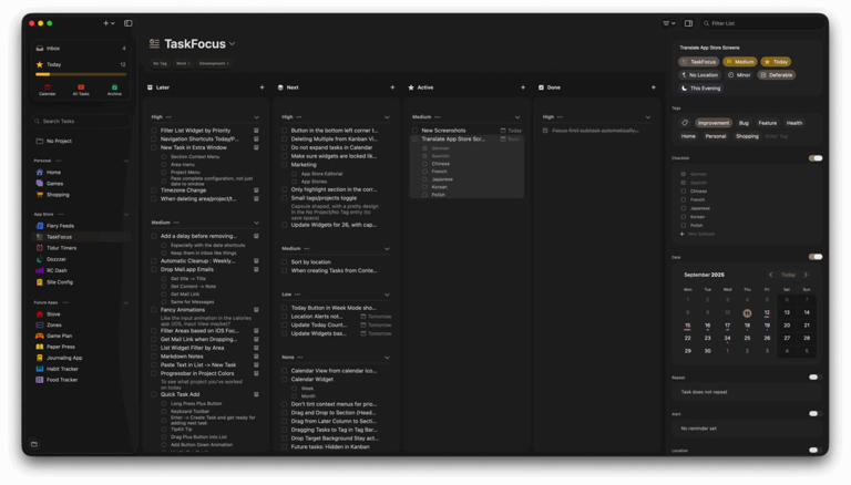 Task Focus 2 : un gestionnaire de tâches pour toutes les plateformes ...
