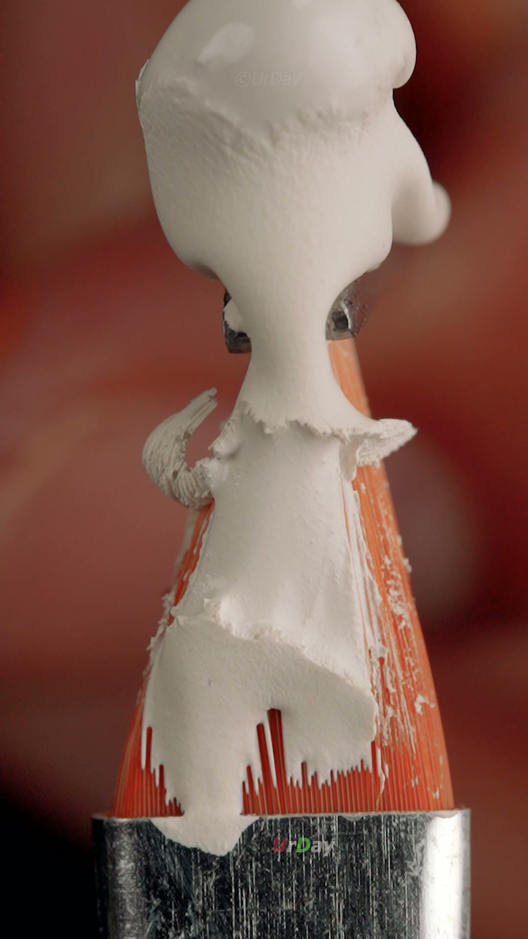 Satisfying remove dry paint on a paint brush up close #satisfying # ...