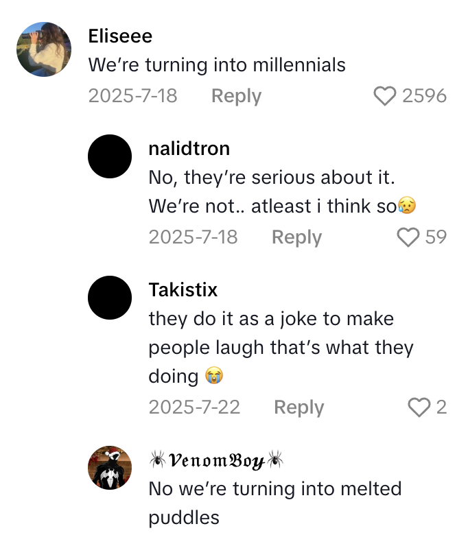 The melting trend is popular and people are showing off their double ...