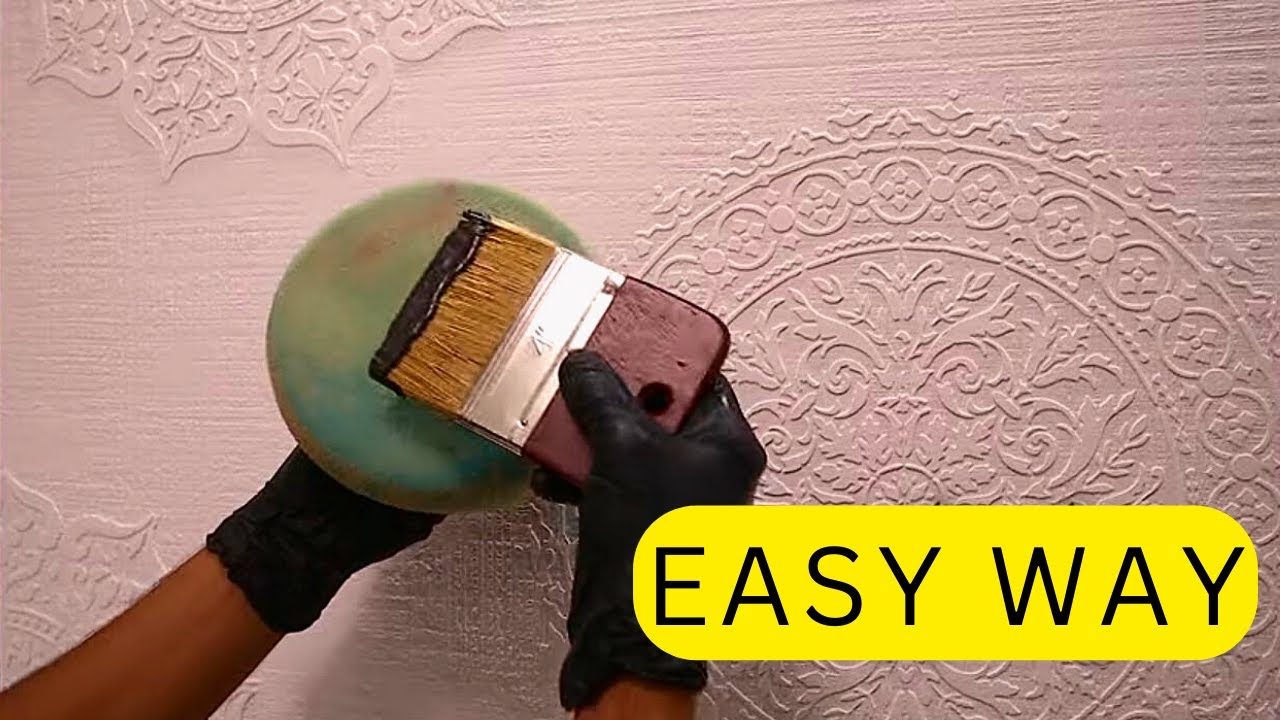 DIY textured mandala wall art | Stunning 3D metallic paint tutorial