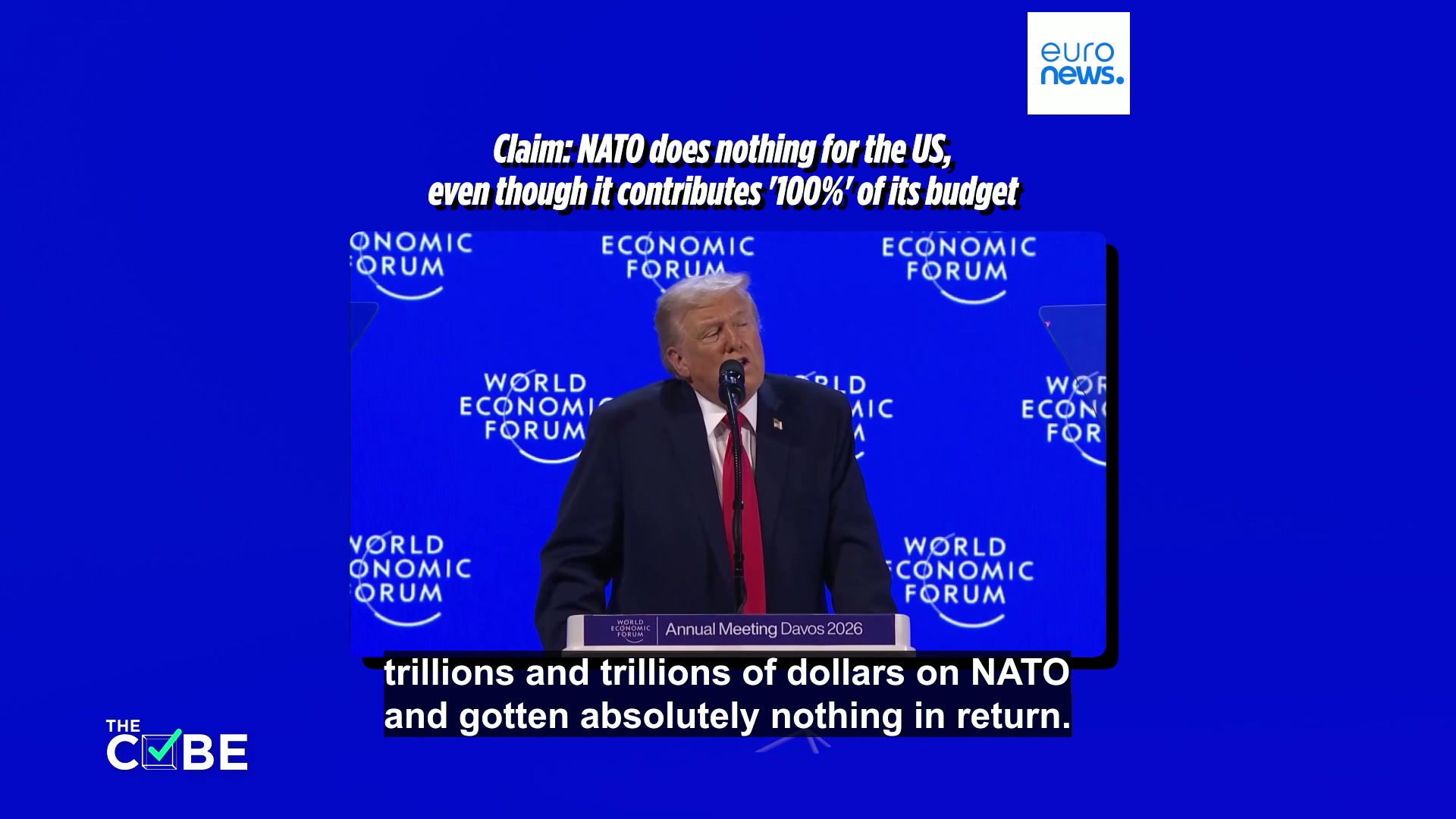 Greenland, NATO and war: Fact-checking Trump’s Davos speech