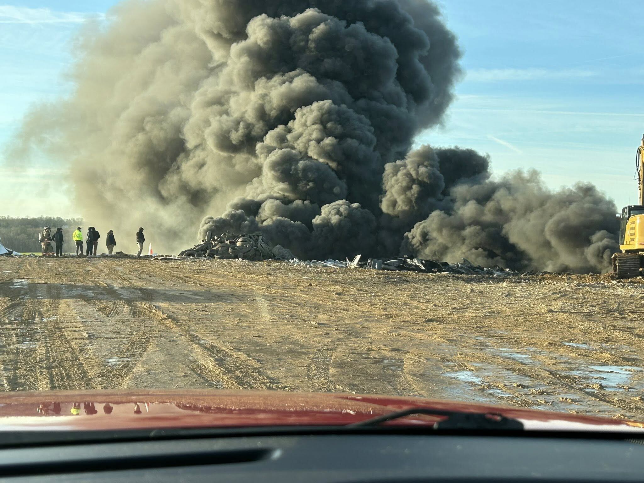 Smoke seen for miles after fire at Kentucky landfill