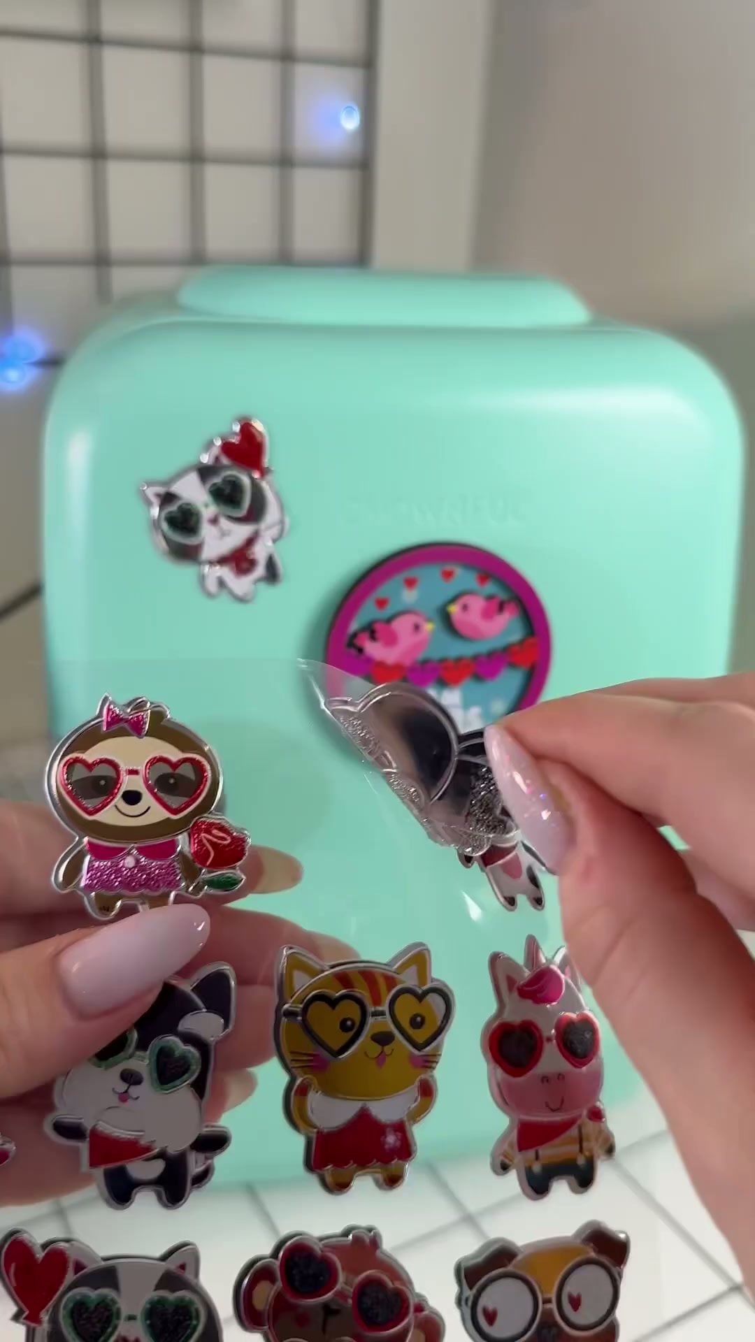 Valentine’s Day mini fridge makeover!💕