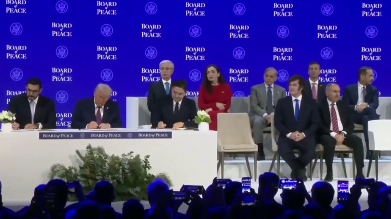 Signing ceremony for Board of Peace
