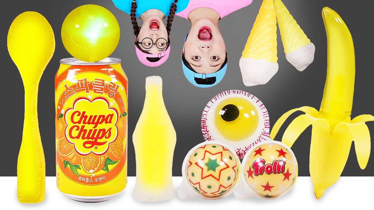 Yellow food mukbang 노란색 음식 먹방 DONA 도나