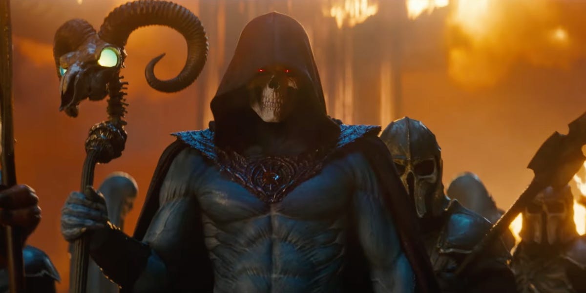 Masters of the Universe reveals first look at Skeletor as spectacular ...