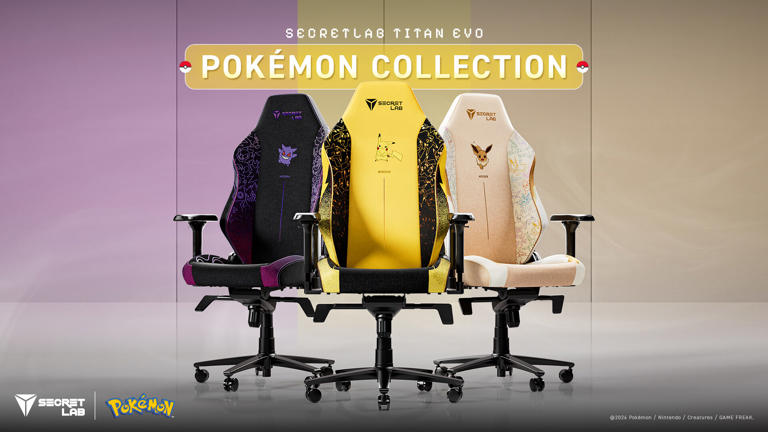 Secretlab unveils TITAN Evo Pokémon collection, bringing Pikachu ...